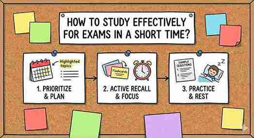 How to Study Effectively for Exams in a Short Time?